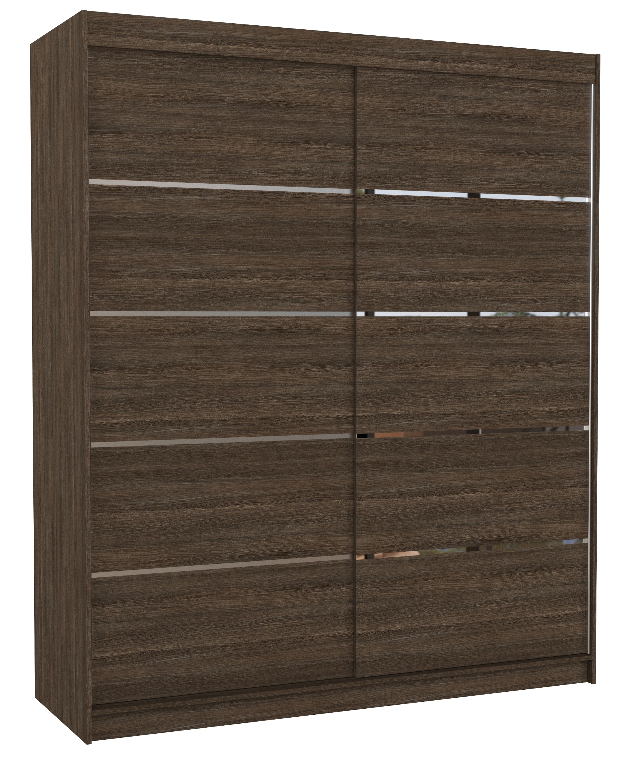 Les Tendances - Armoire spectra 2 portes marron | LesTendances.fr