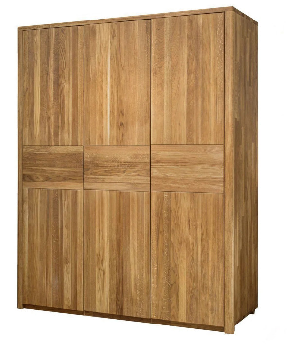 Armoire en chêne massif 156,4 x 58 x 201,5 cm | LesTendances.fr