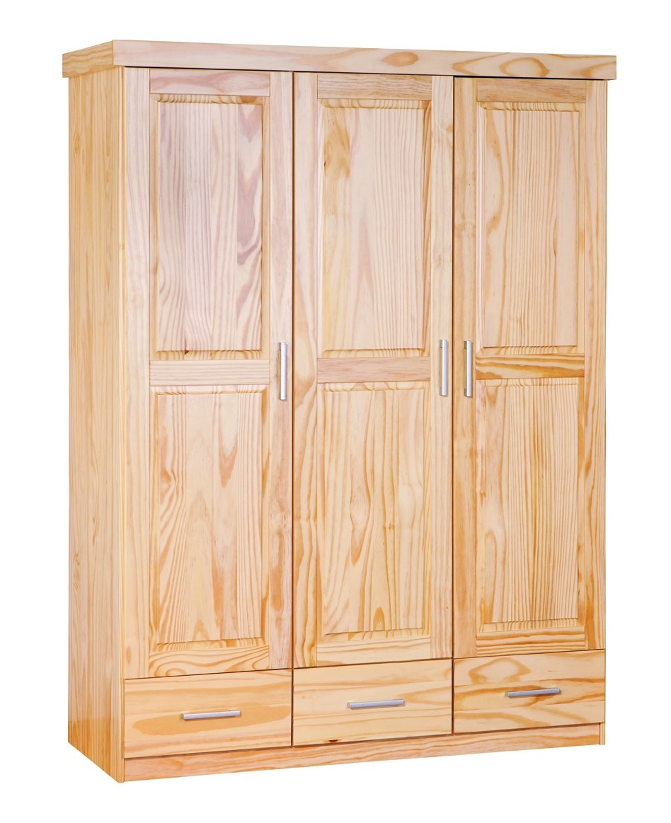 Armoire Pin massif naturel Fabio | LesTendances.fr