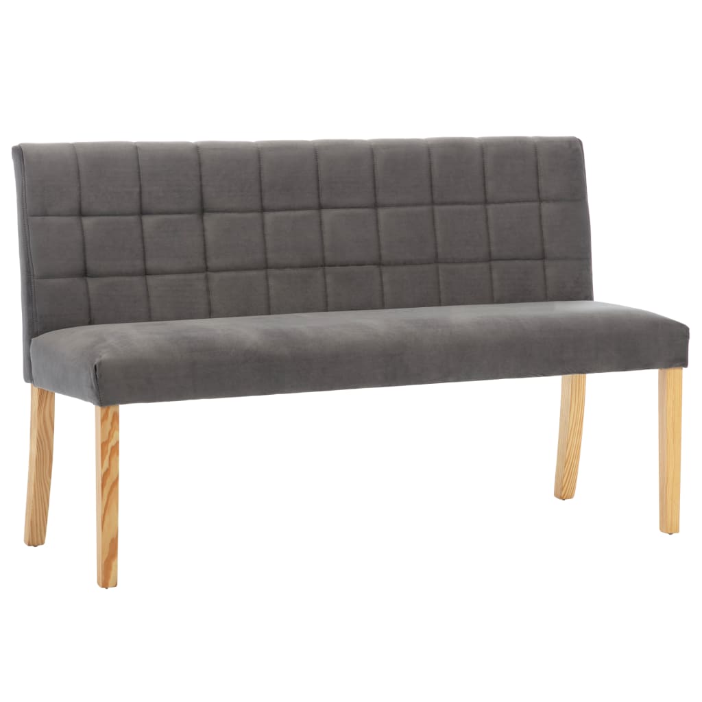 Home - Banc 140 cm Gris Tissu | LesTendances.fr