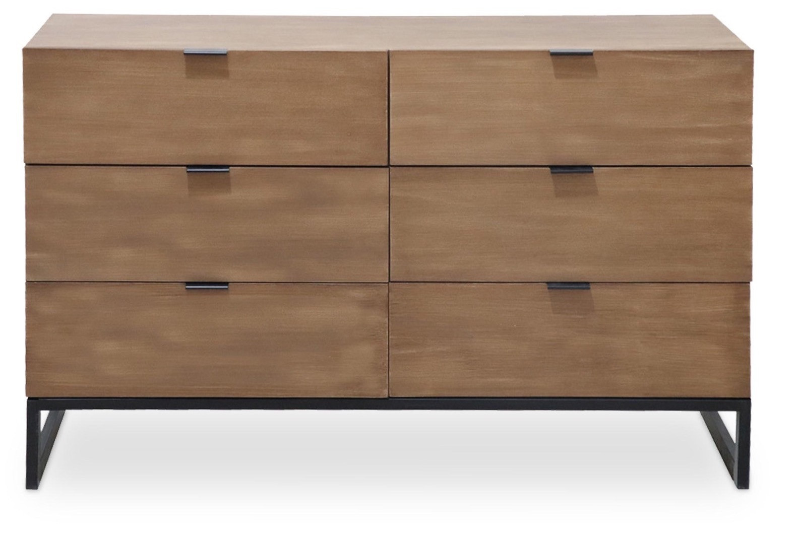 Commode 6 tiroirs Panara Chêne Clair | LesTendances.fr