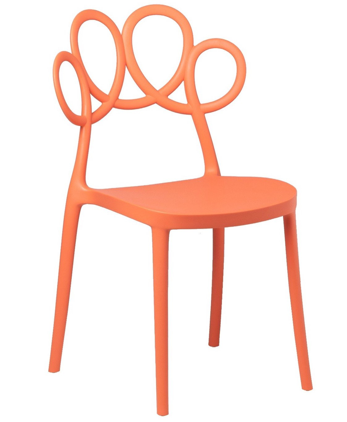 Chaise originale polypropylène orange Maliano | LesTendances.fr