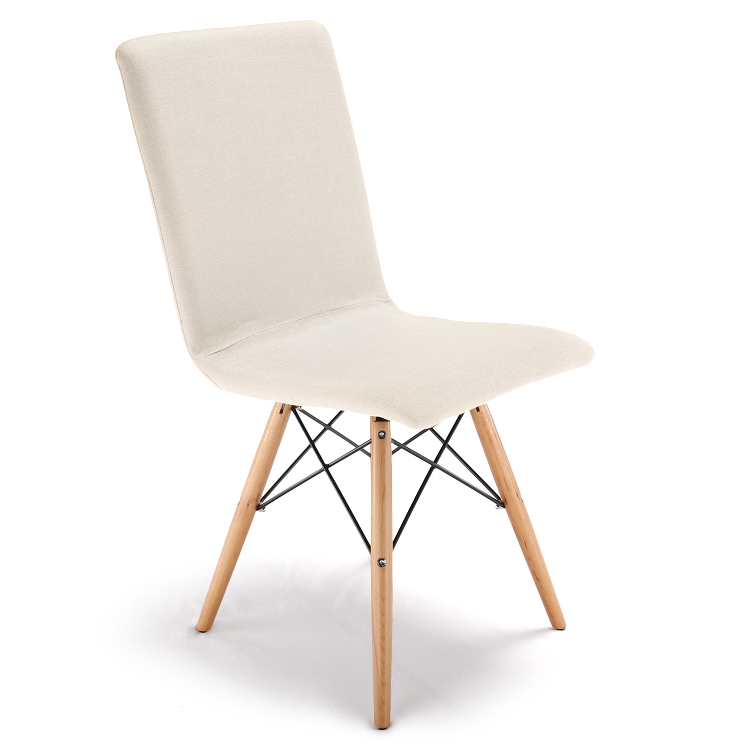 Chaise Tissu Beige Sandina | LesTendances.fr