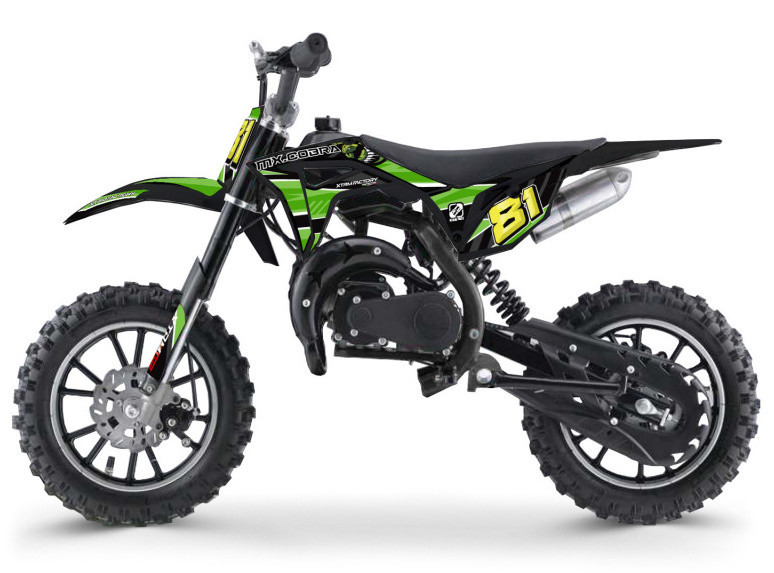 Moto cross enfant 50cc 2 Temps 10/10 vert Kobra A monter | LesTendances.fr