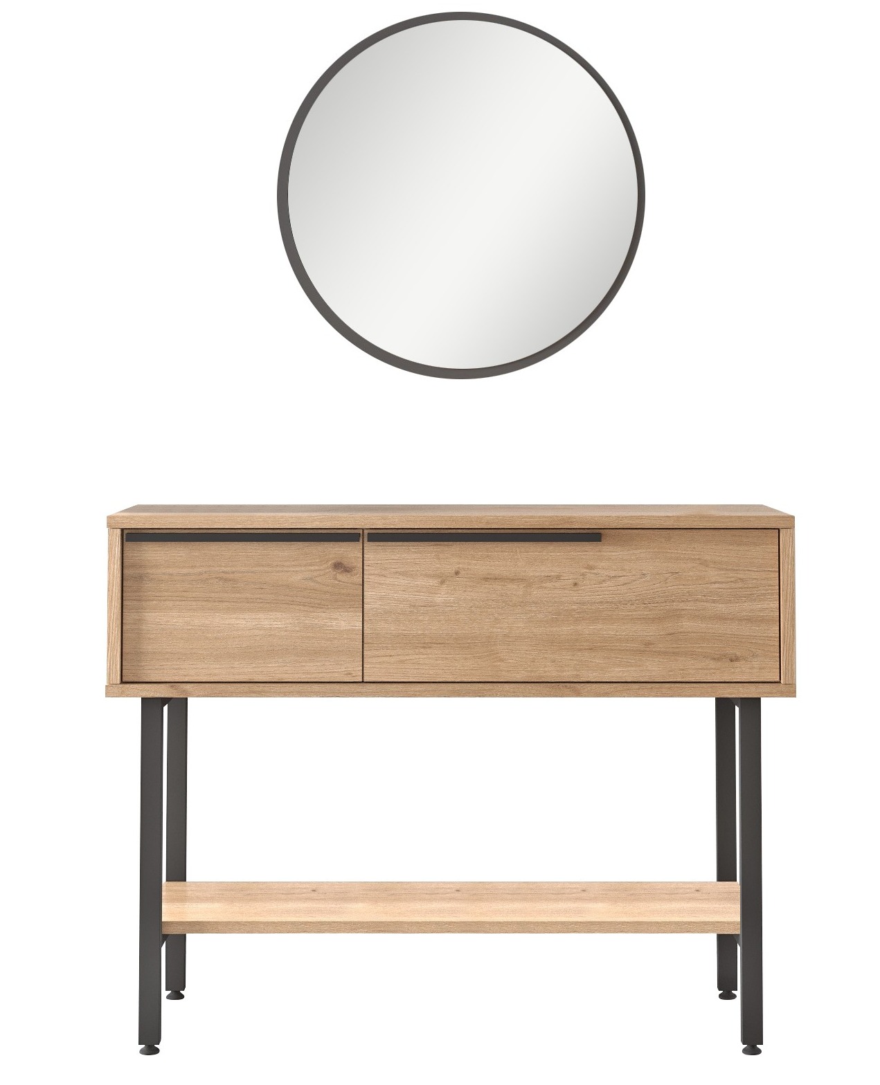 Console avec miroir Evelis Bois | LesTendances.fr