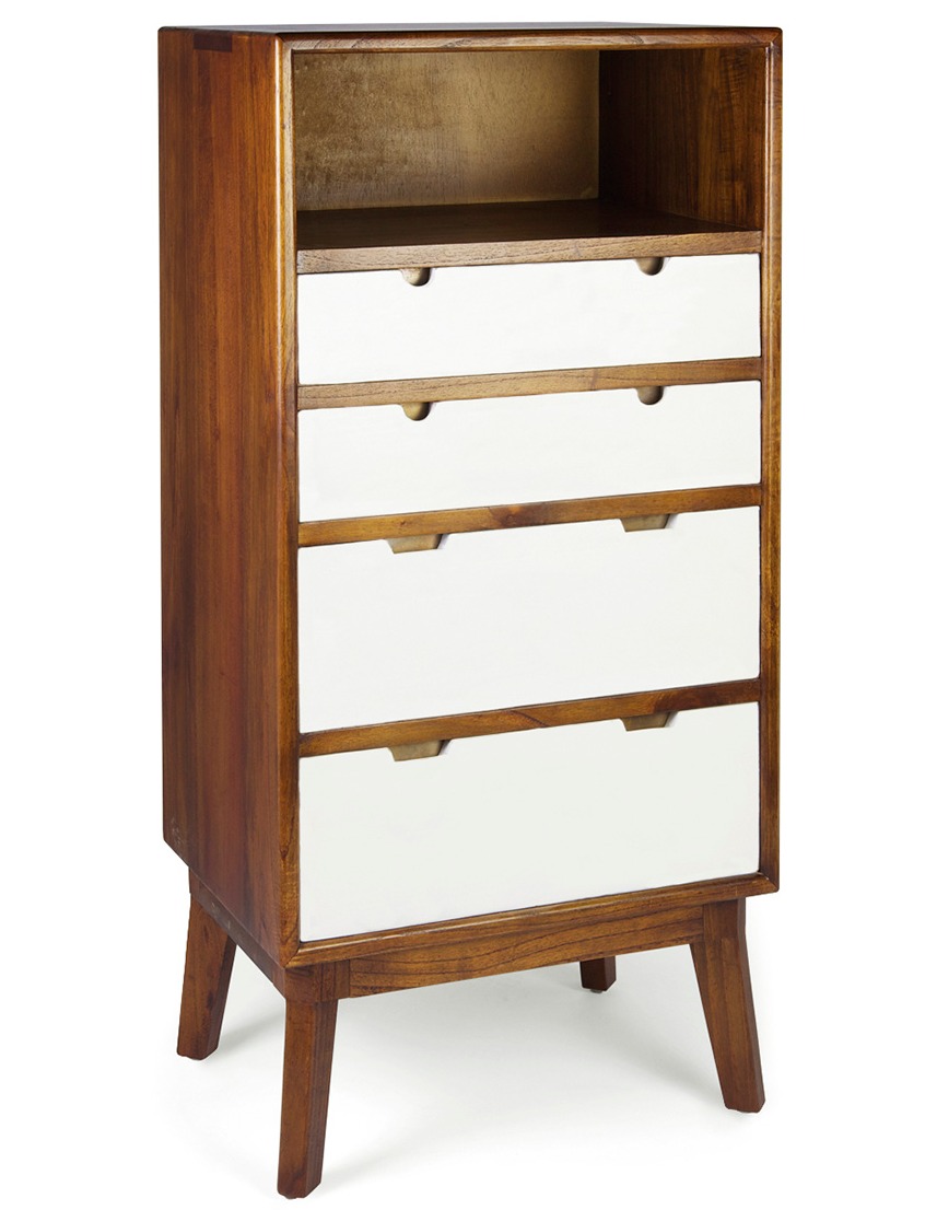 Artic Commode haute avec 4 tiroirs | LesTendances.fr