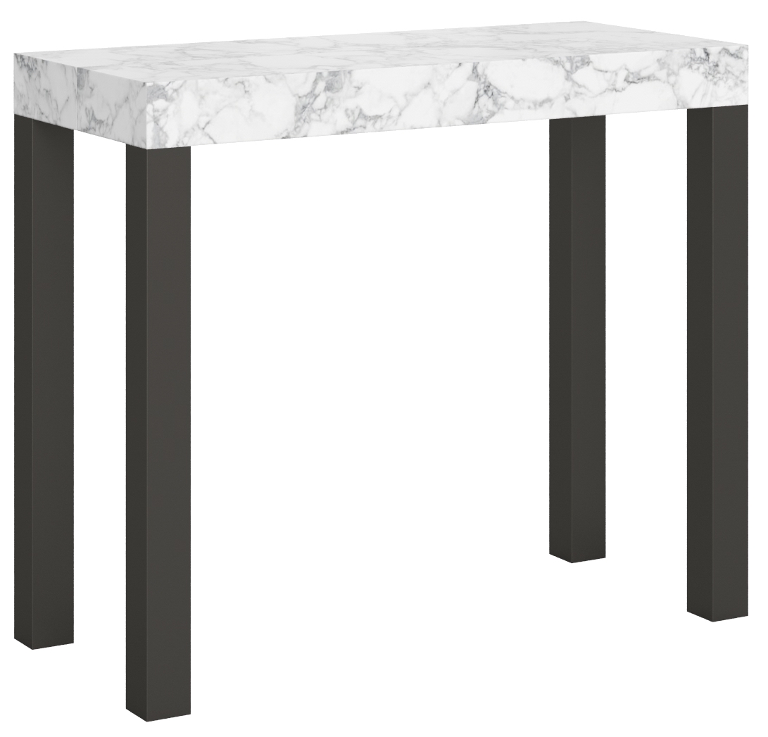 Tozani - grande console extensible everyday marbre | LesTendances.fr