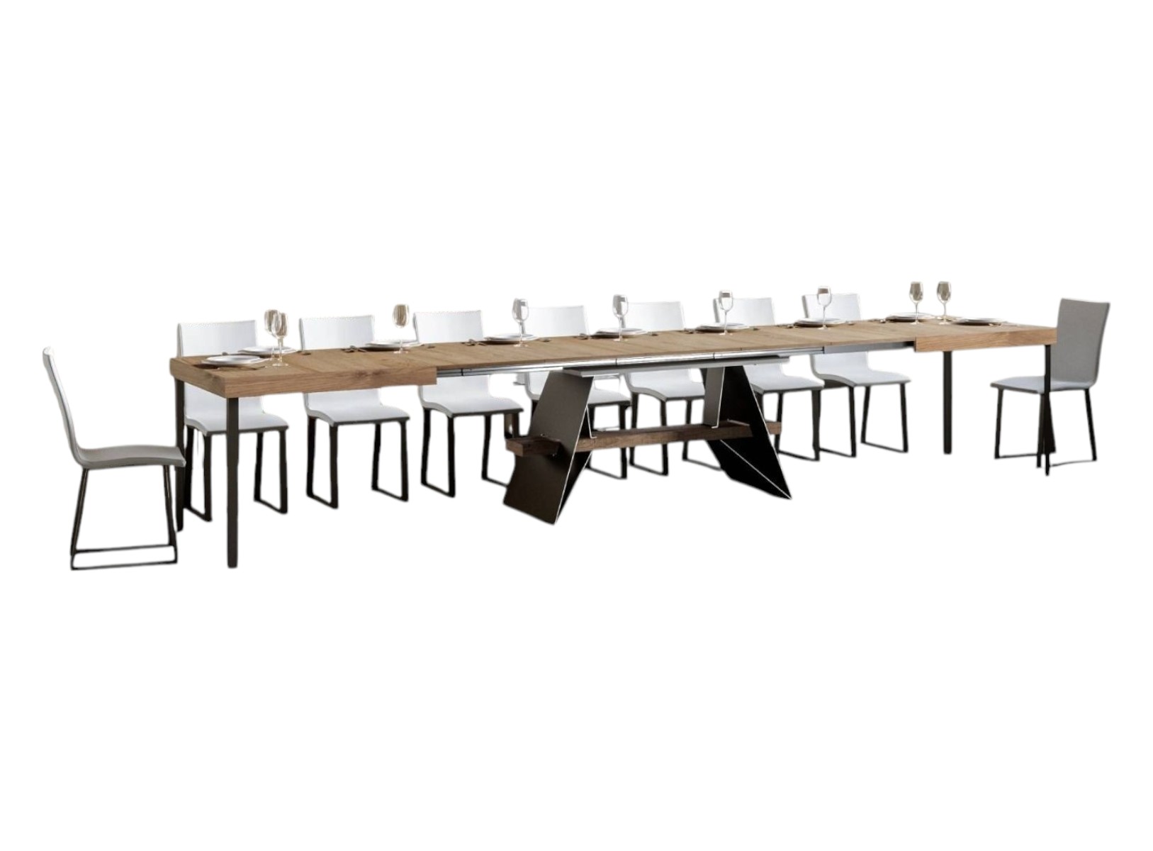 Tozani - table extensible baita bois-clair | LesTendances.fr