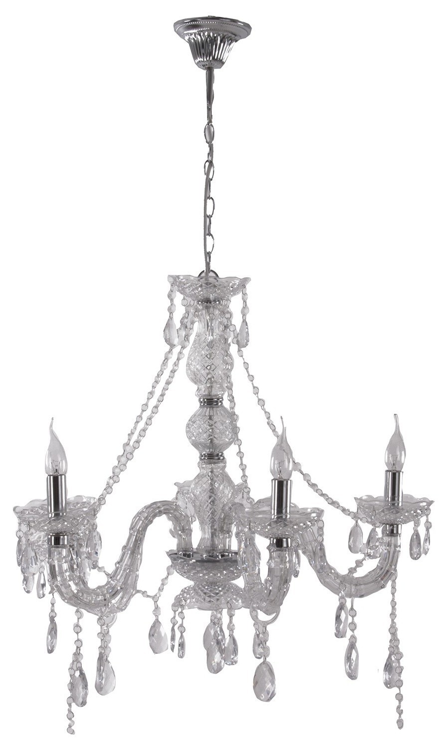 Lustre provençal métal argenté et PVC Petz 64 | LesTendances.fr