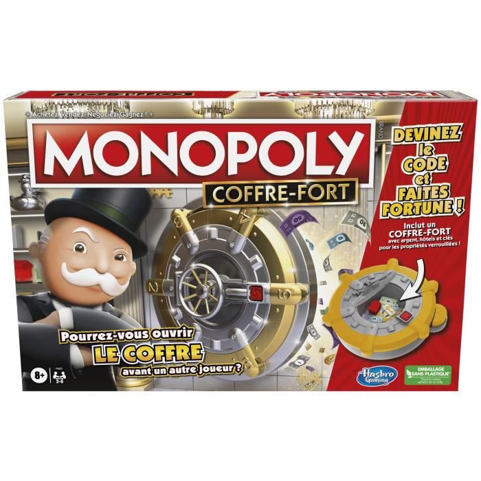 Monopoly Coffre-fort, jeu de plateau pour la famille et les enfants, 2 ...