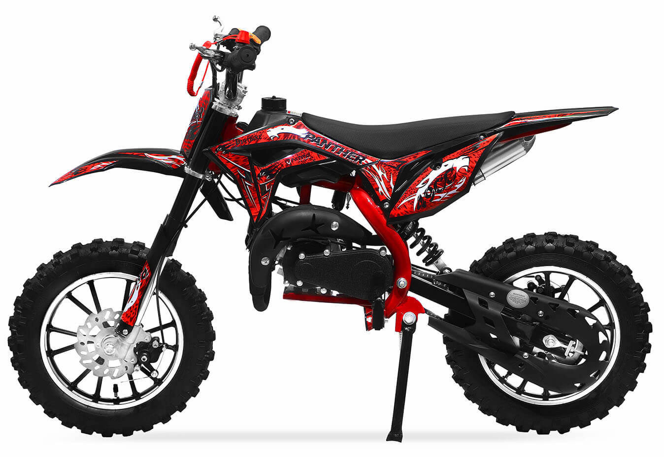Moto cross 49cc Panthera 10/10 rouge - 40 Km/h | LesTendances.fr