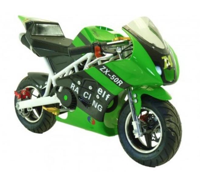 Moto pocket piste Racing 50cc vert | LesTendances.fr