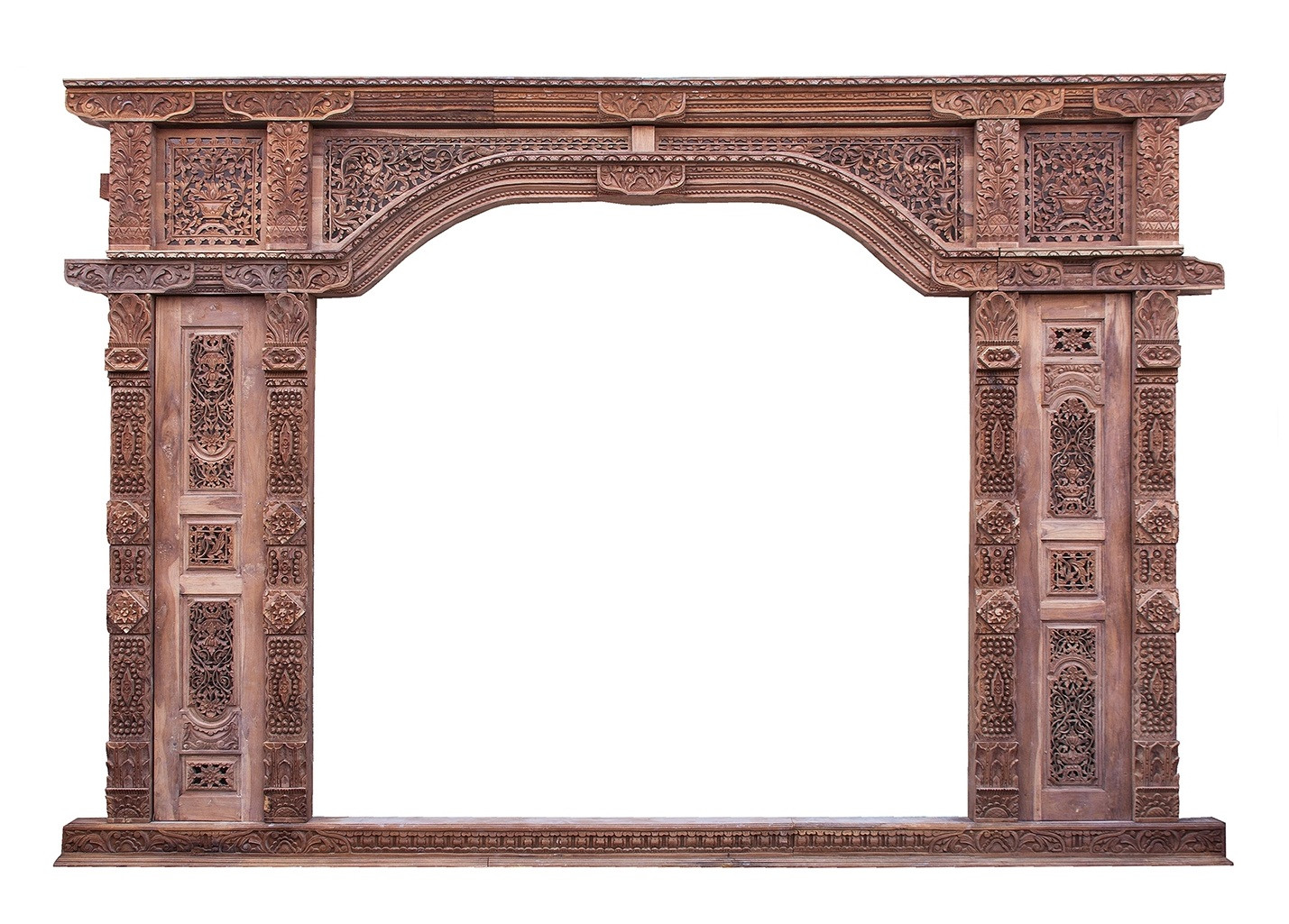 Porte orientale teck massif clair Diva | LesTendances.fr