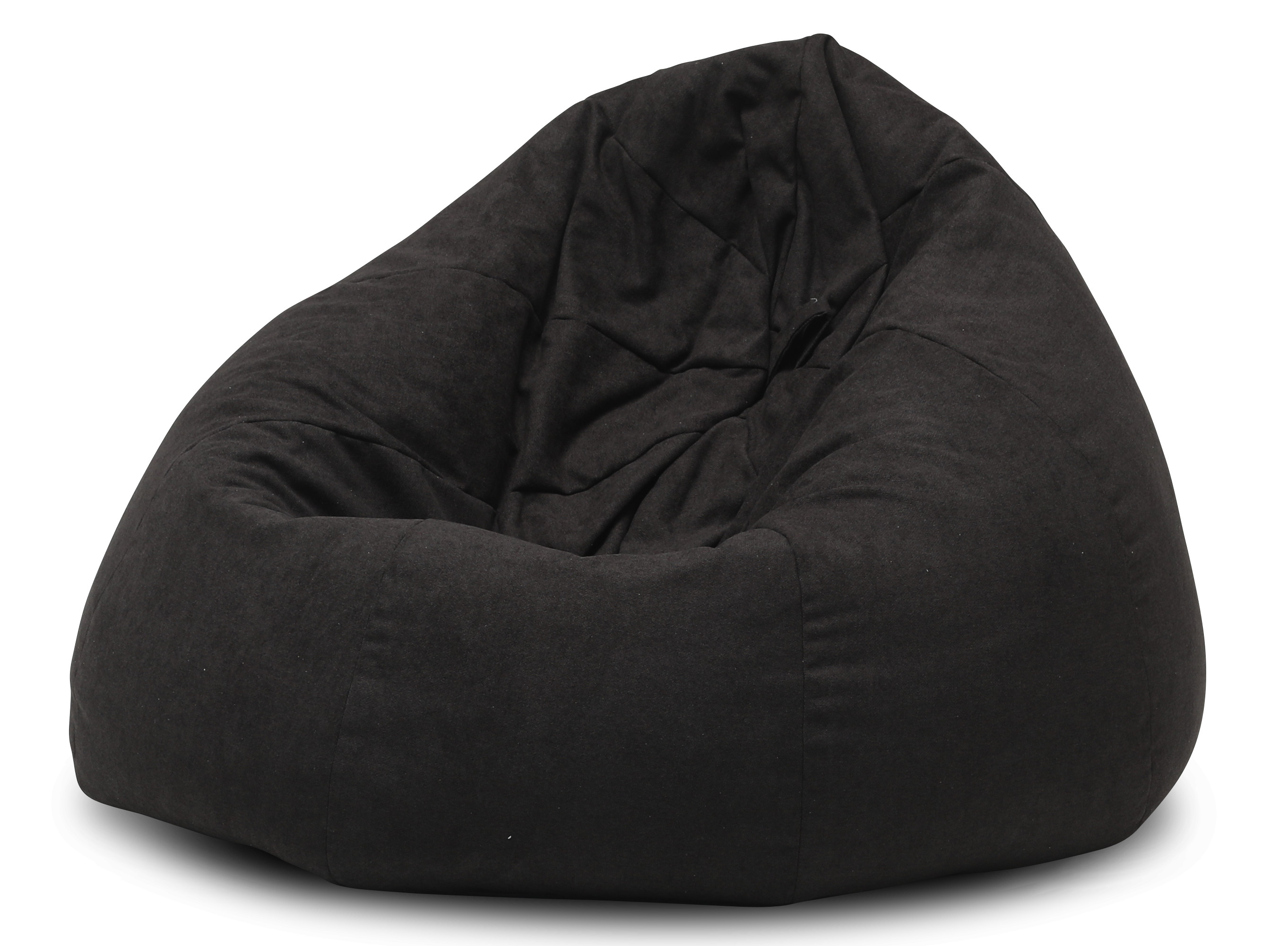 Les Tendances - Pouf poire en tissu Komo Couleur Noir | LesTendances.fr