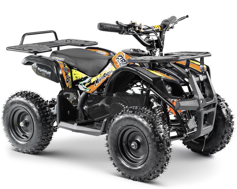 Quad 50cc Randonné Luxe 6" noir et orange | LesTendances.fr