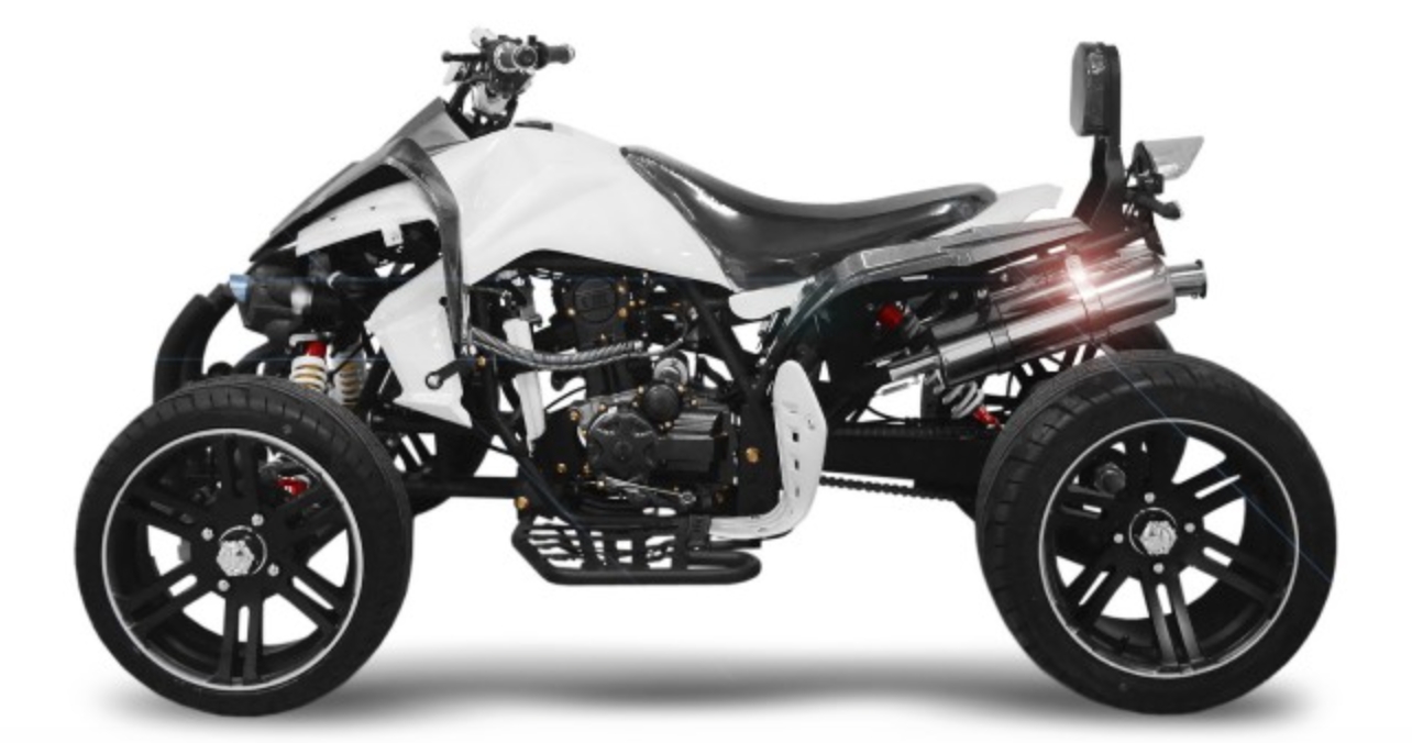 Spy Racing - Quad Homologué 250cc Speedbird Street Racer RS 14SP Blanc ...