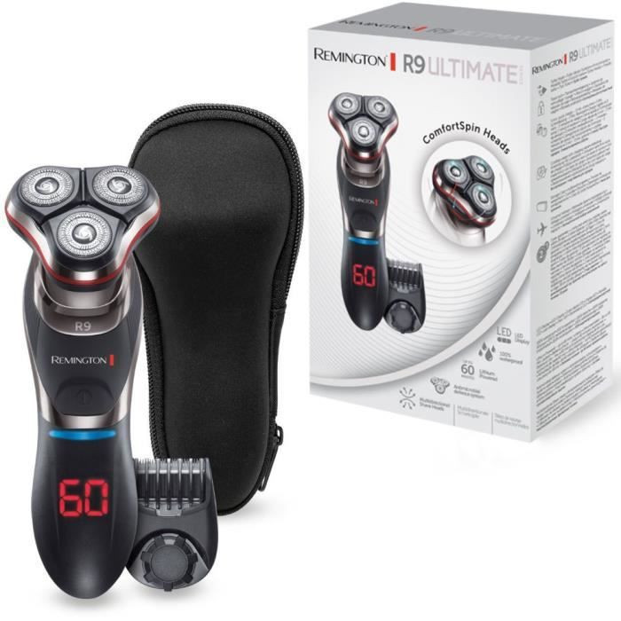 REMINGTON Rasoir rotatif Ultimate R9 - Rechargeable - Tete tondeuse ...