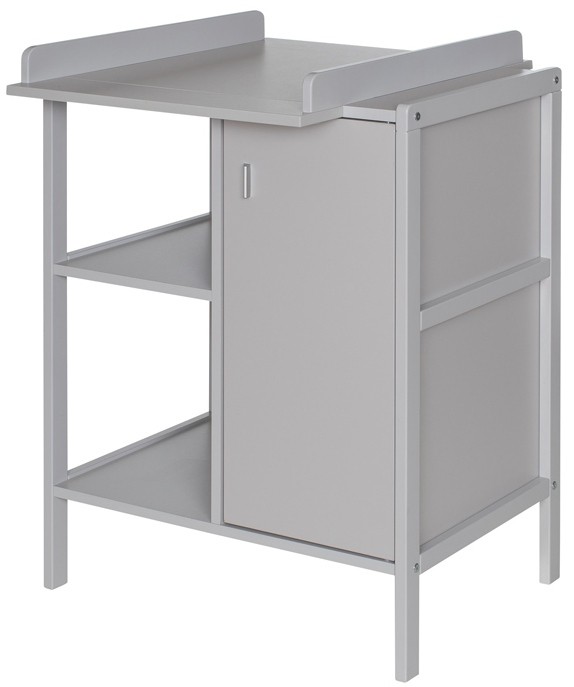 Geuther - Table à langer bois massif gris Robby | LesTendances.fr