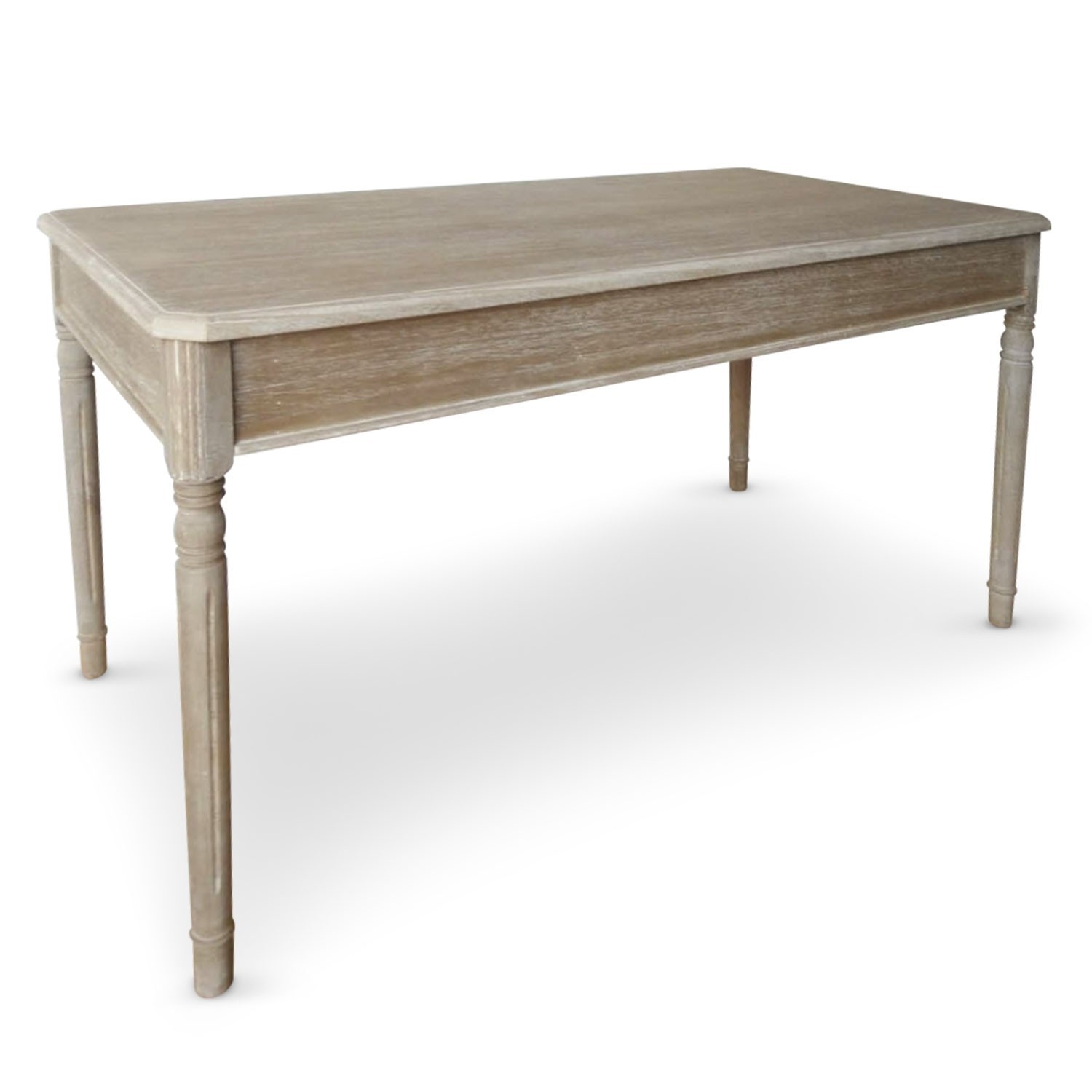 Table à manger chêne clair patiné Tuoka | LesTendances.fr