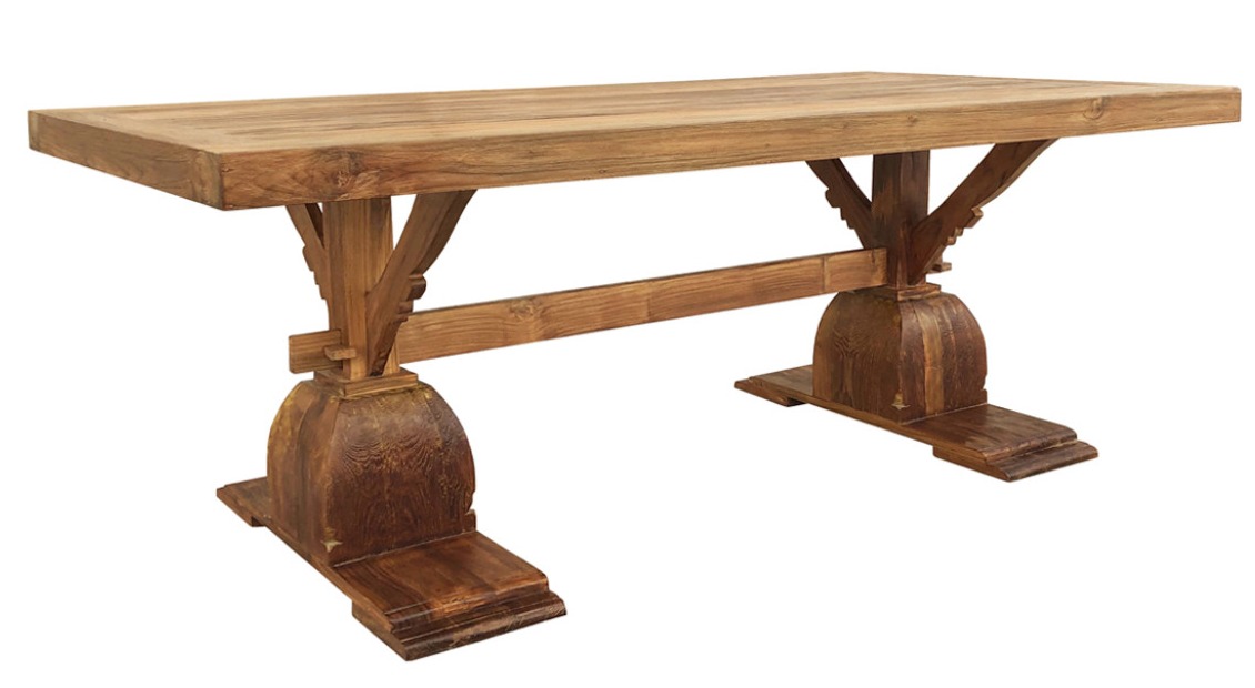Les Tendances - Table teka bois massif | LesTendances.fr