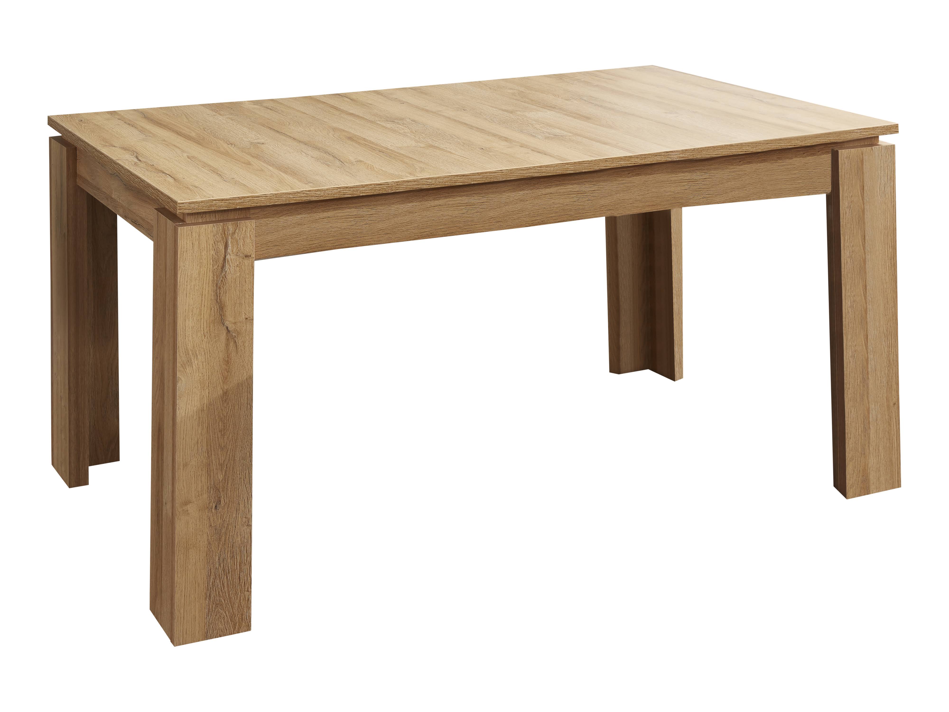 Table à manger extensible 160/200 cm chêne Wotan Koryne | LesTendances.fr