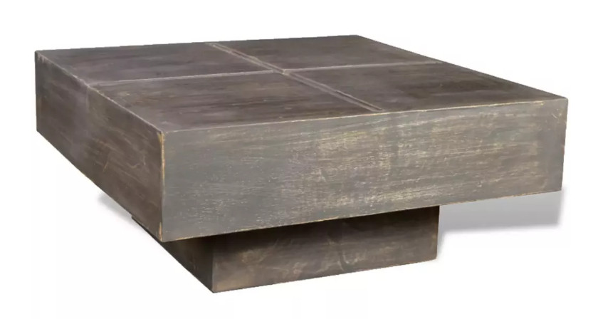 Table basse carrée manguier massif foncé Sempra | LesTendances.fr