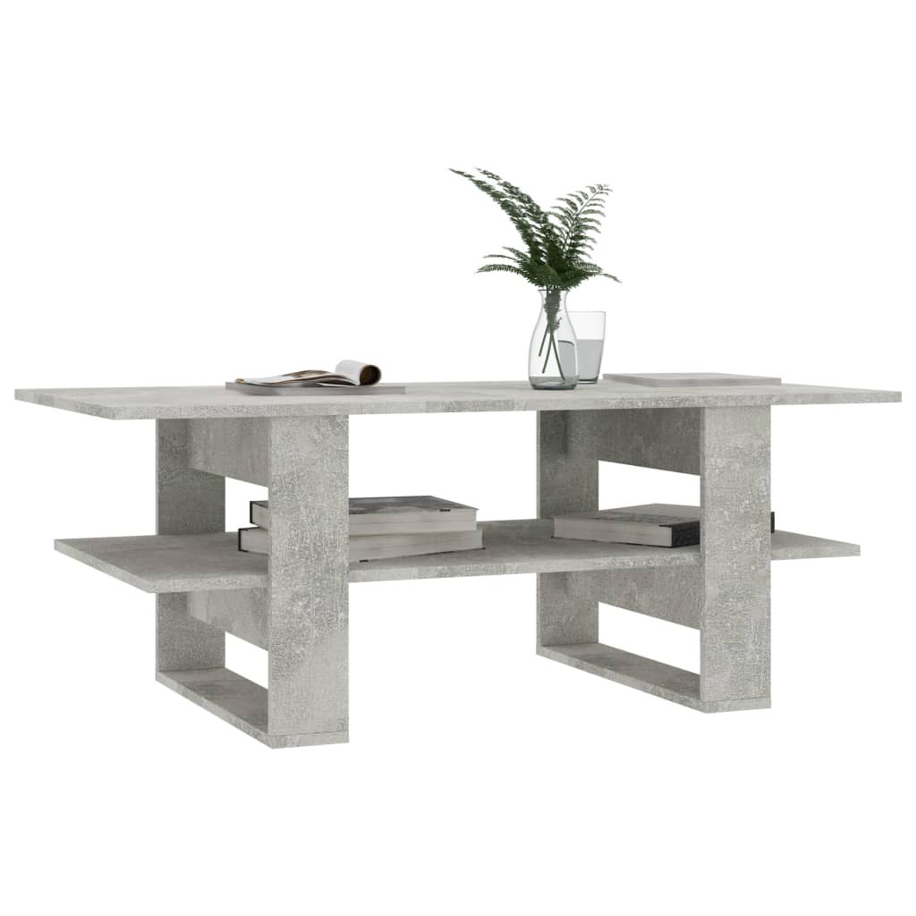 Table basse Gris béton 110x55x42 cm | LesTendances.fr
