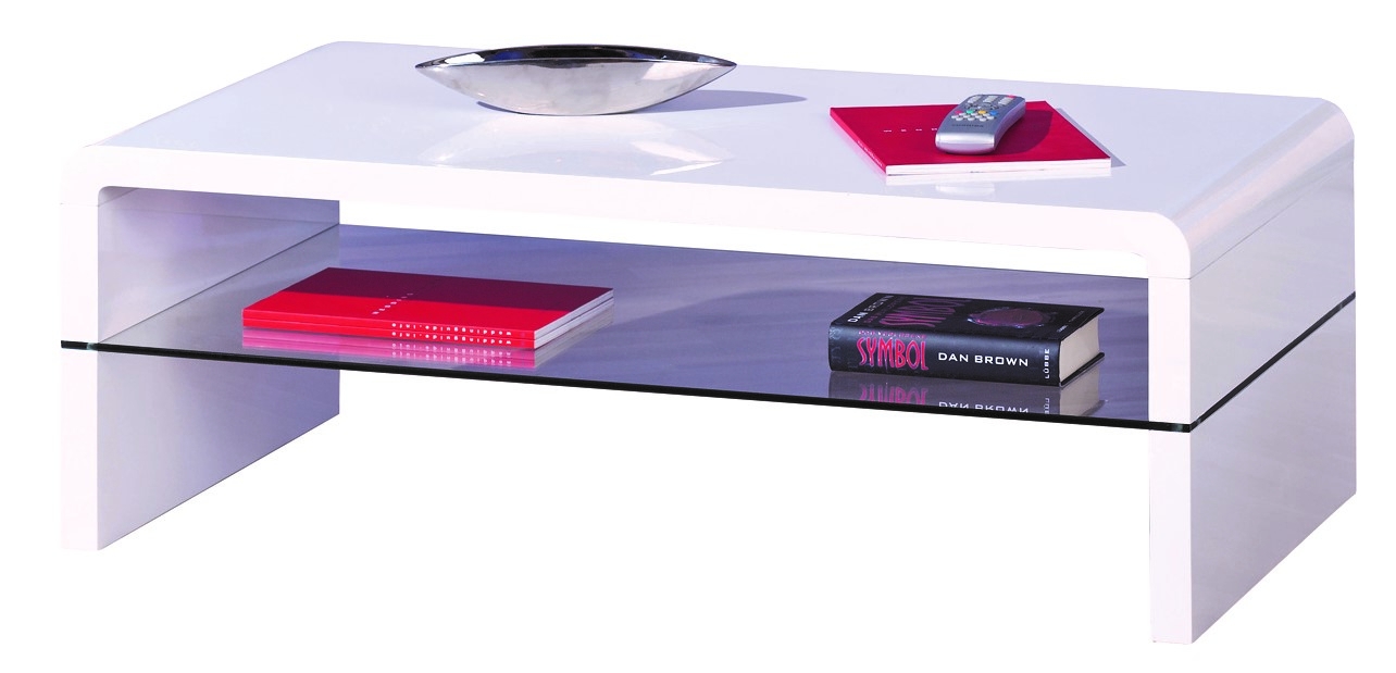 Table basse laquée blanche Léon | LesTendances.fr