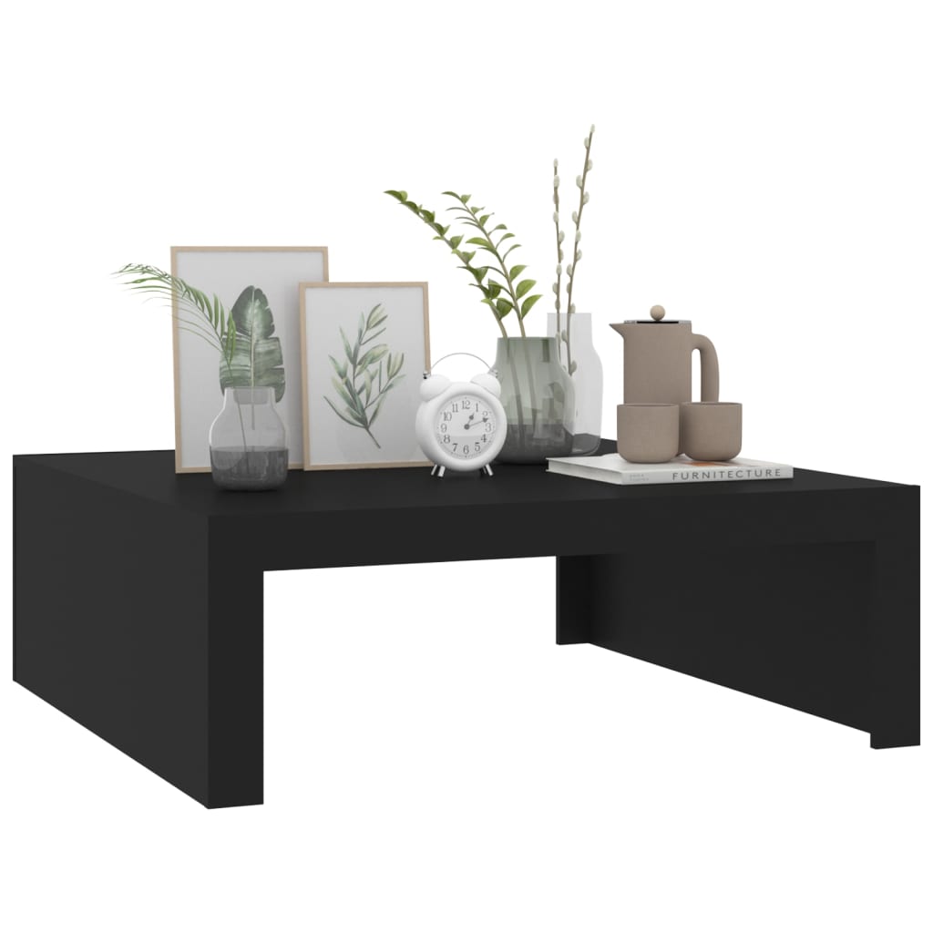 Table basse Noir 100x100x35 cm | LesTendances.fr
