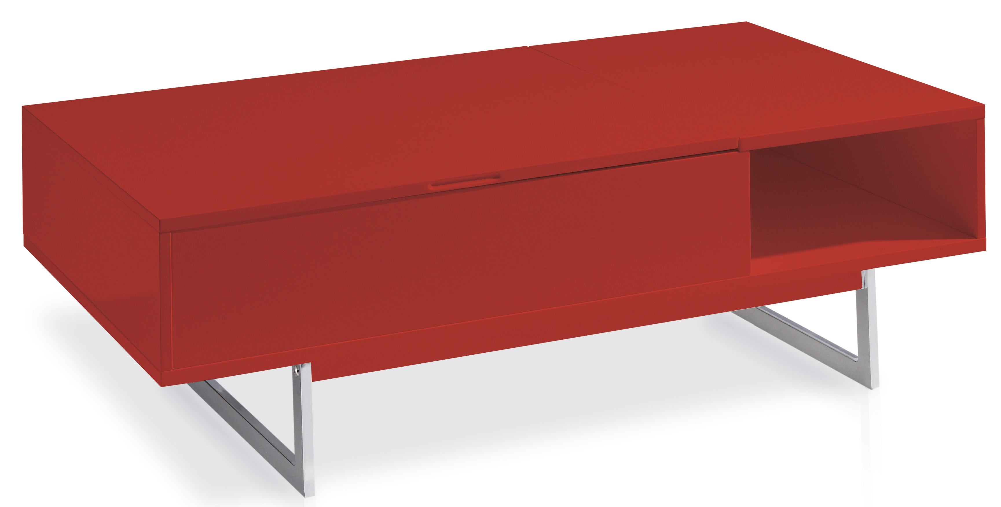 Angel Cerda Table Basse Relevable Laquée Rouge Marsa Lestendancesfr 9826