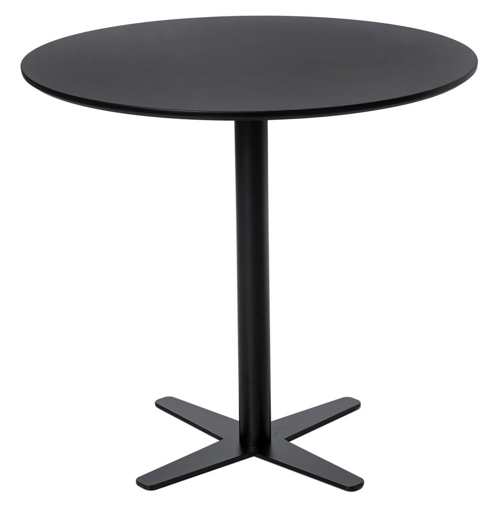 Les Tendances - Table ronde noir KALAMI 80 | LesTendances.fr