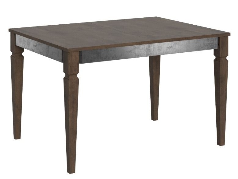 Tozani - table extensible impero iron 120 marron | LesTendances.fr