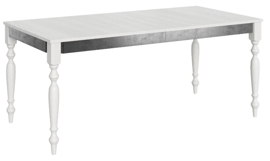 Tozani - table extensible Romagna 160 blanc | LesTendances.fr
