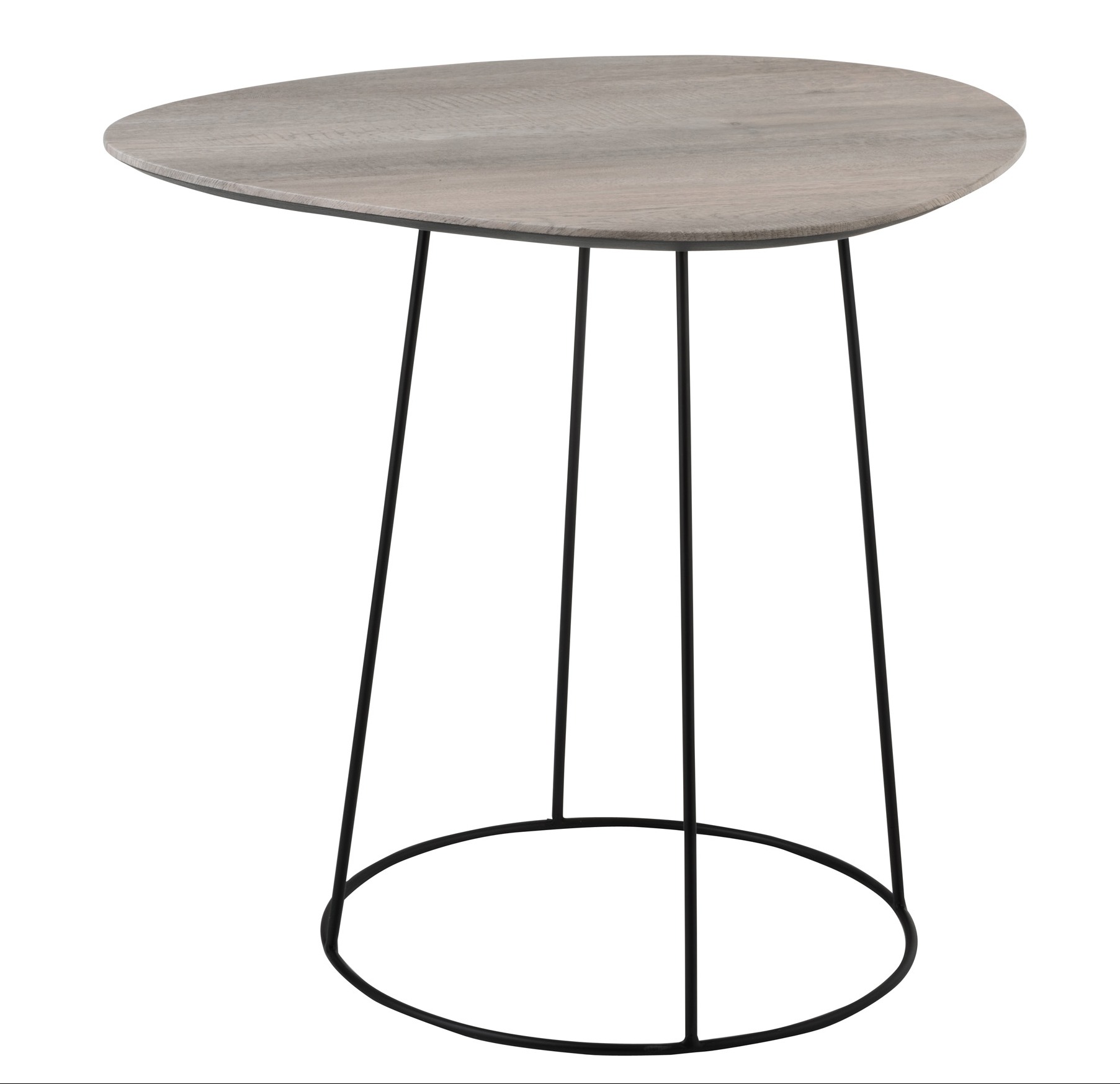 Table gigogne ovale bois naturel Gadrel L 60 cm | LesTendances.fr
