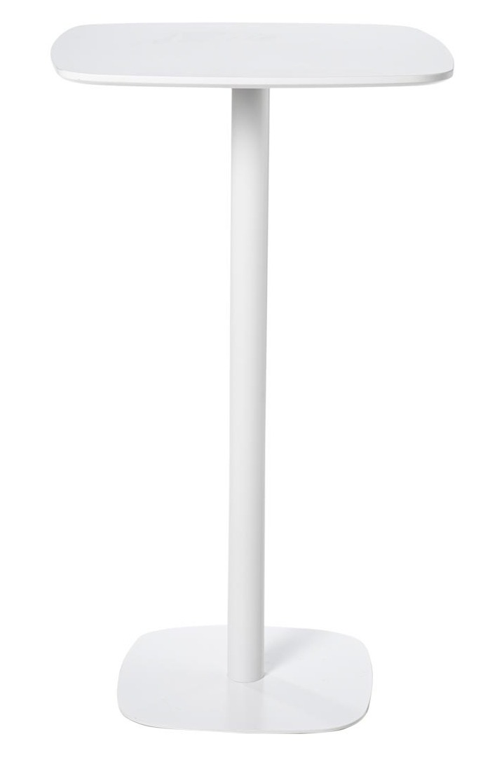 Table haute agar carree blanc | LesTendances.fr