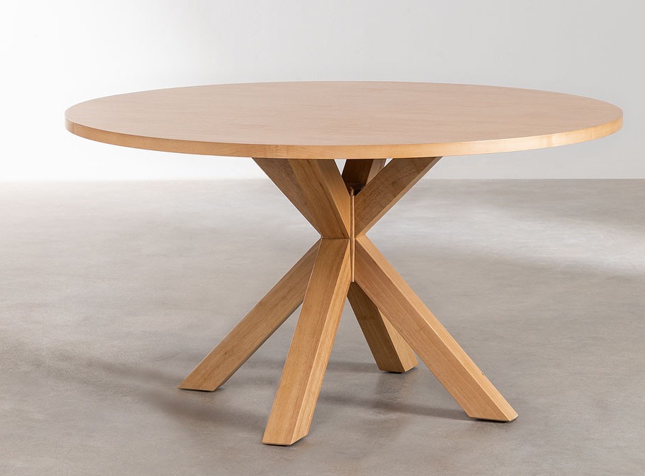 Table à manger ronde 140 cm Pleven | LesTendances.fr