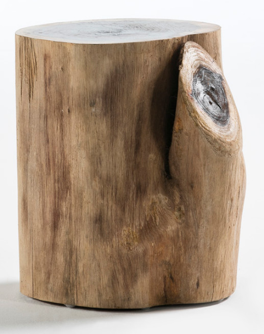 Thai Mobilier - Tabouret bas rond bois naturel Haz | LesTendances.fr
