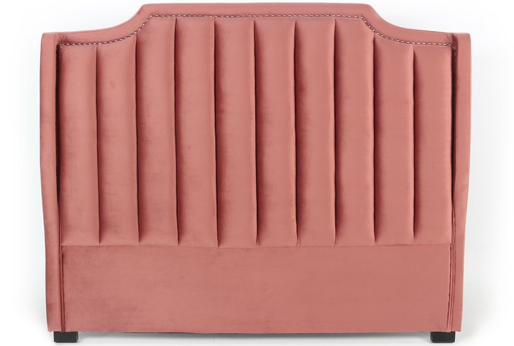 Tête de lit velours rose Daro L 160 cm | LesTendances.fr