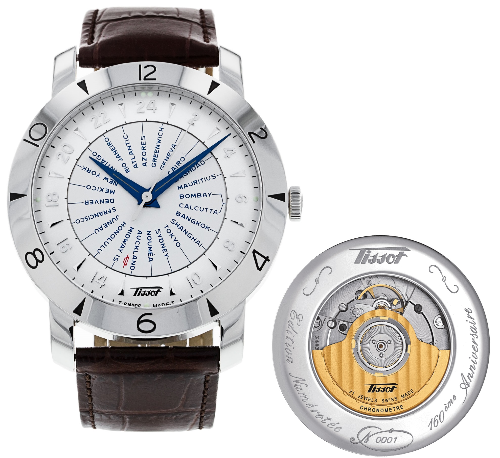 Tissot Heritage Navigator - Numbered 160th Anniversay T0786411603700 ...