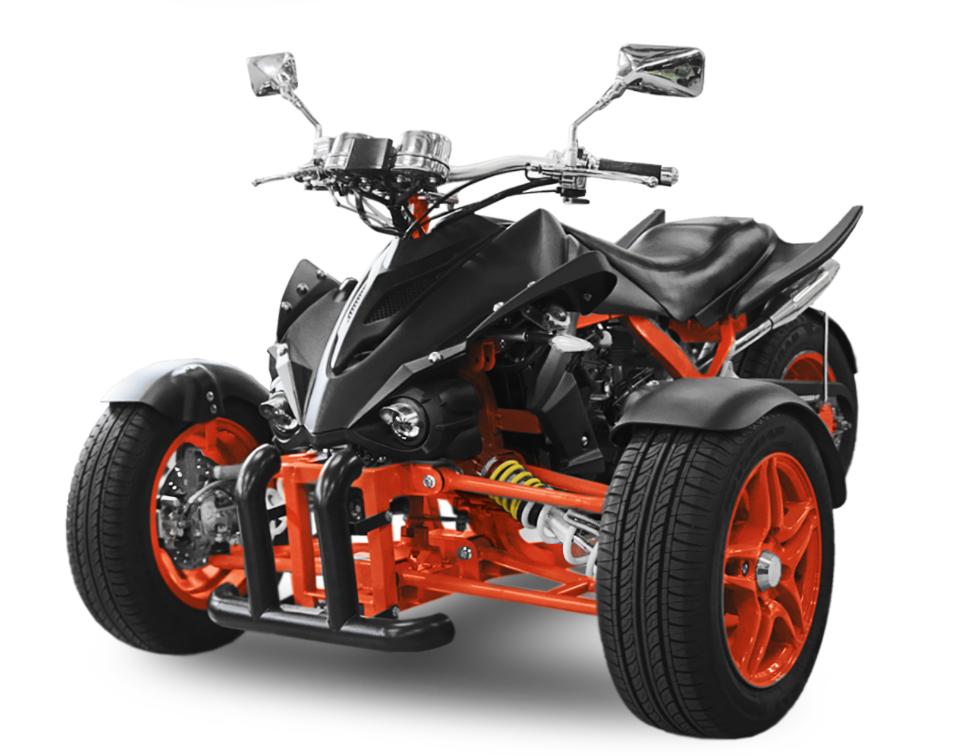 Trike 350cc Spy Racing Noir Orange | LesTendances.fr