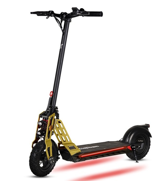 Trottinette électrique 800W 48V Lithium Bison Sport doré - 25 km/h ...