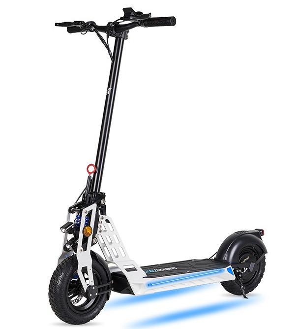 Trottinette électrique 800W Bison urbaine blanche - 25 km/h ...