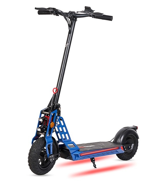 Trottinette électrique 800W Bison urbaine bleu - 25 km/h | LesTendances.fr
